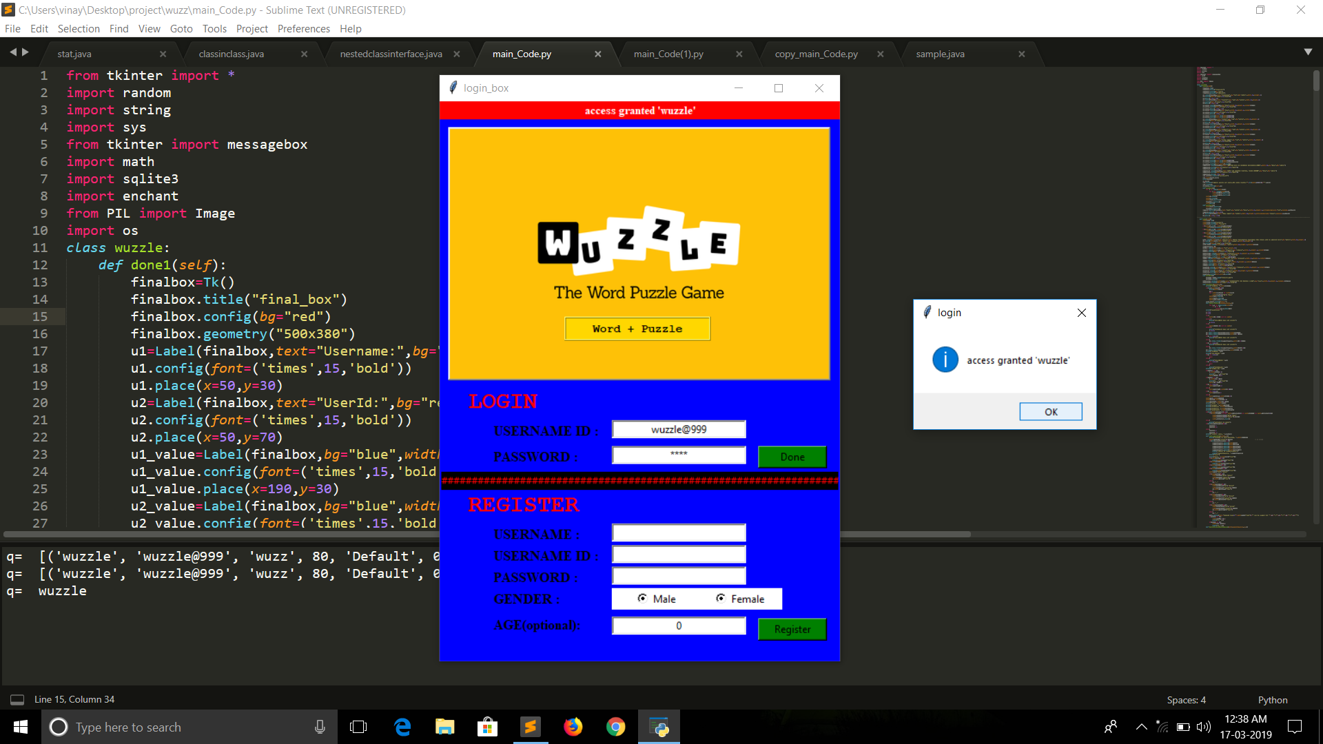 GitHub - ChilukuriVinayKumar/wuzzle-python: word game(python)