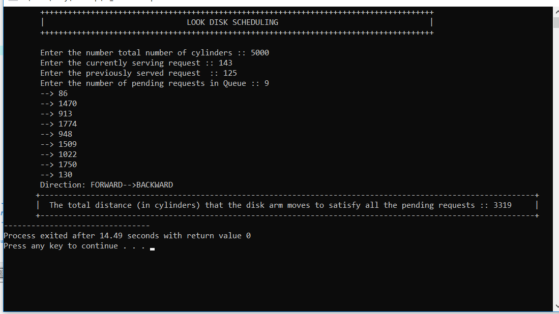 GitHub - ChilukuriVinayKumar/Look-disk-scheduling