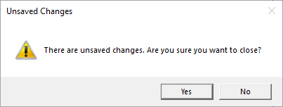 Prompt user when closing with unsaved changes on editors. · Issue #272 ...
