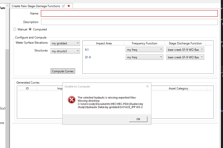 StageDamageConfiguration Could use more work · Issue #579 · HydrologicEngineeringCenter/HEC-FDA ...
