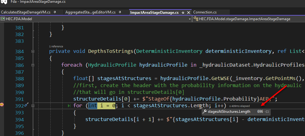 scenarioStageDamage.ProduceStructureDetails() throwing index out of ...