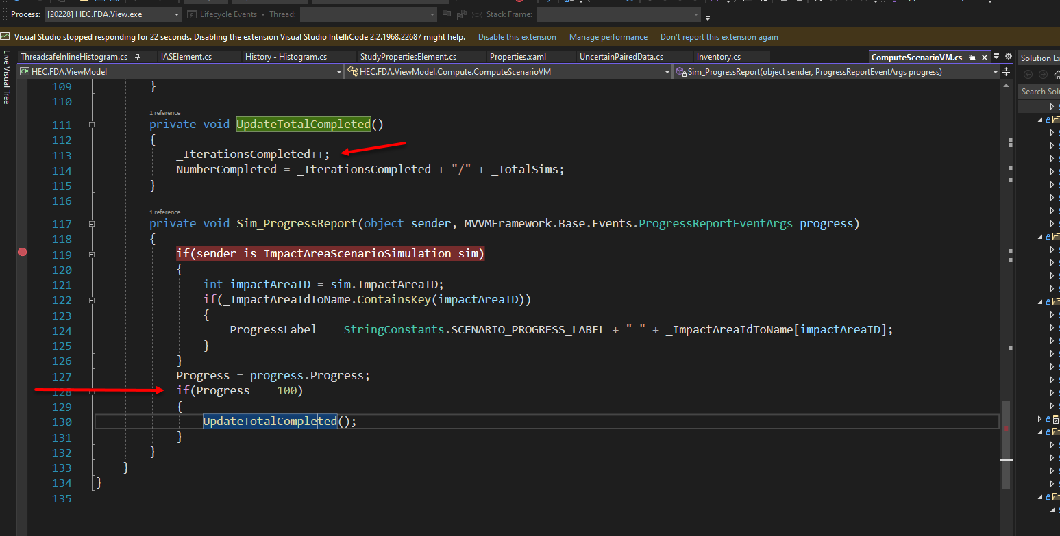 specific impact area scenarios are incrementing by 2 instead of 1 in the progress bar · Issue ...