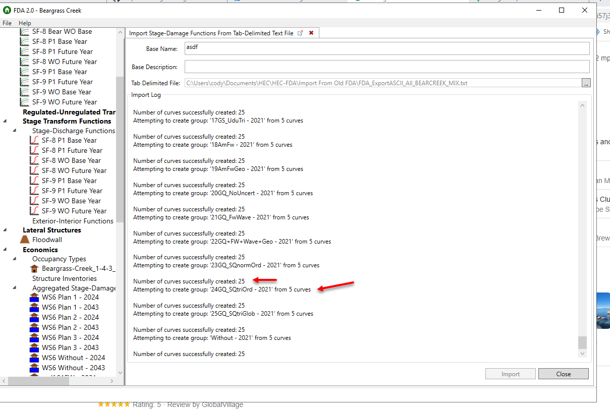 import all stage damage functions · Issue #700 · HydrologicEngineeringCenter/HEC-FDA · GitHub