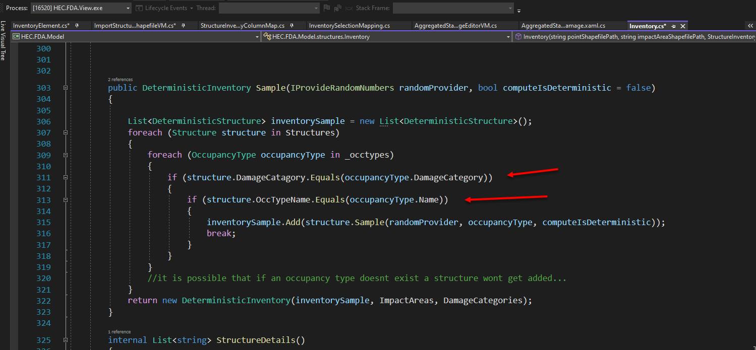 Structure Inventory Column Mapping And Occtype Refactor And Bug Fix 9494
