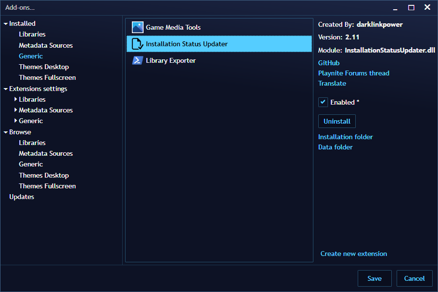 [Installation Status Updater] Non-play actions incorrectly mark a game as installed · Issue #87 ...