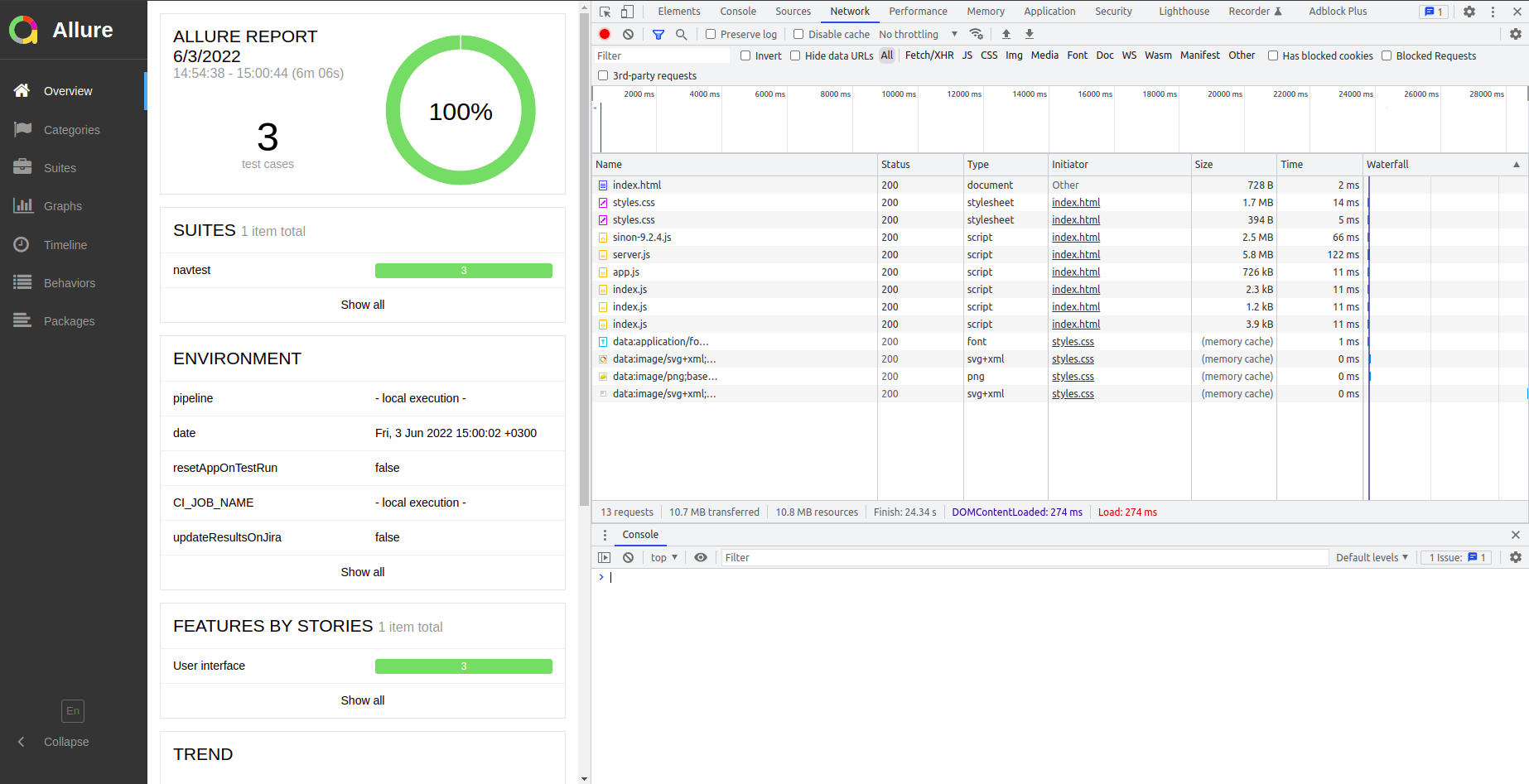 "complete" page infinite loading · Issue #7 · MihanEntalpo/allure-single-html-file · GitHub