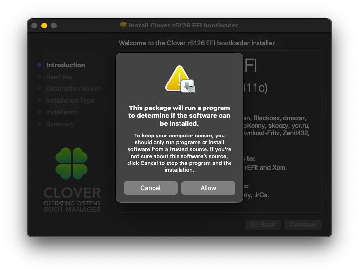 can't install Clover 5126 in Big Sur · Issue #304 · CloverHackyColor/CloverBootloader · GitHub