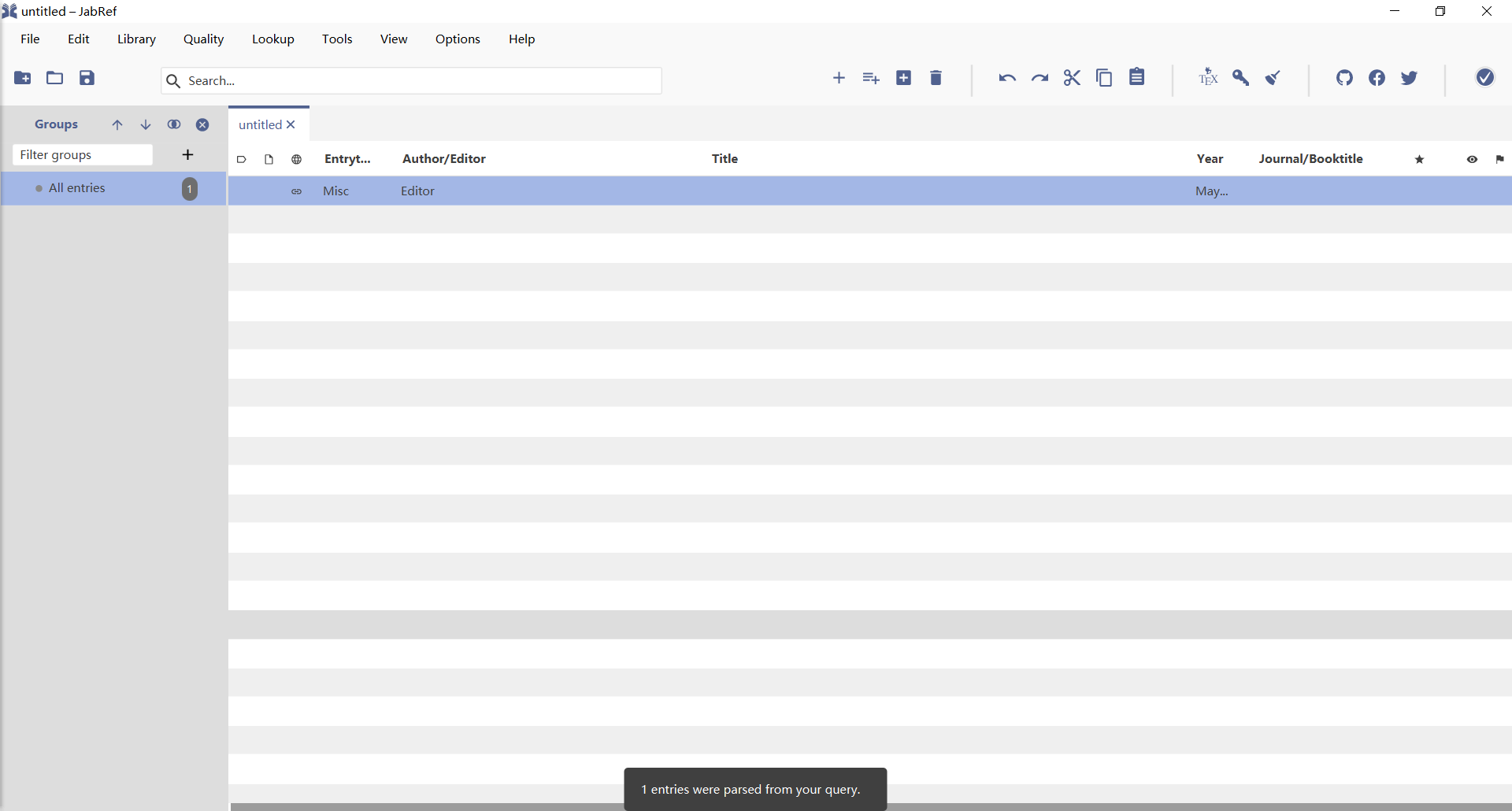 New Entry from Plain Text not working · Issue #7038 · JabRef/jabref · GitHub
