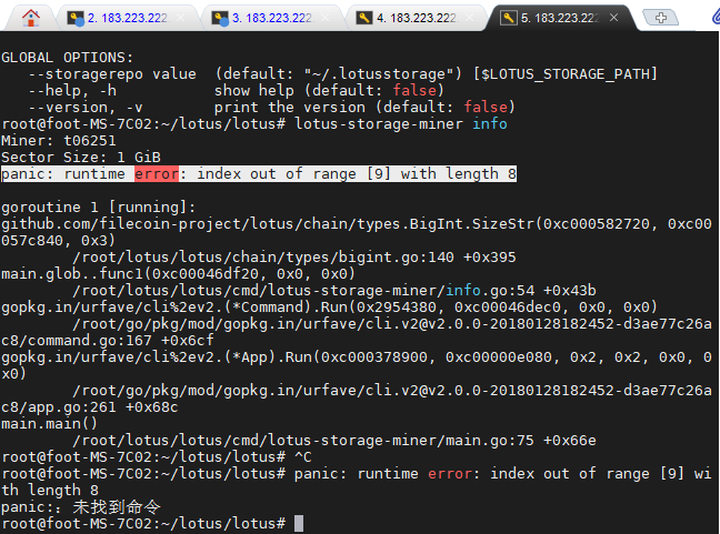 Running Miner Info Report Error · Issue 1010 · Filecoin Projectlotus · Github 