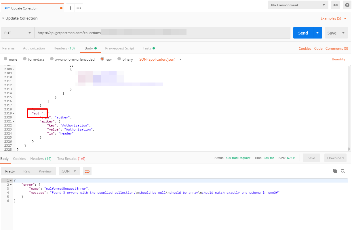 Issue Using Auth To Update Collection · Issue 6532 · Postmanlabs