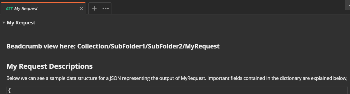Add Breadcrumb like navigation to Documentation in Postman Desktop ...