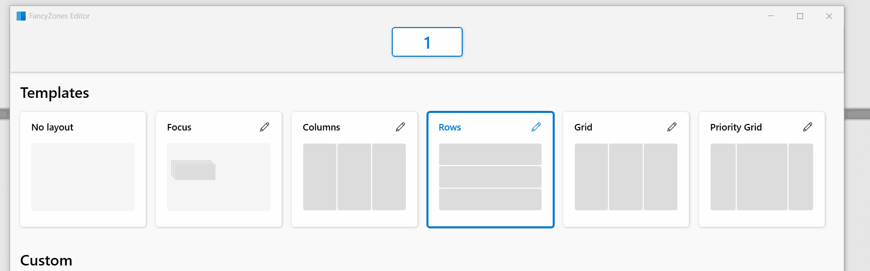 Fancy Zones:: Launch layout editor :: Close the window after template ...