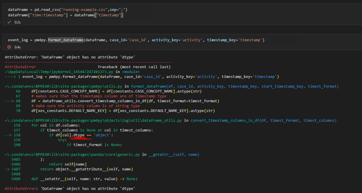 pm4py.format_dataframe raises an error when there are multiple timestamp columns · Issue #254 ...
