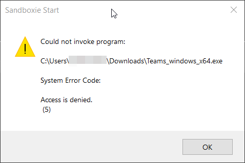 Could not install and launch Microsoft Teams · Issue #1459 · sandboxie ...