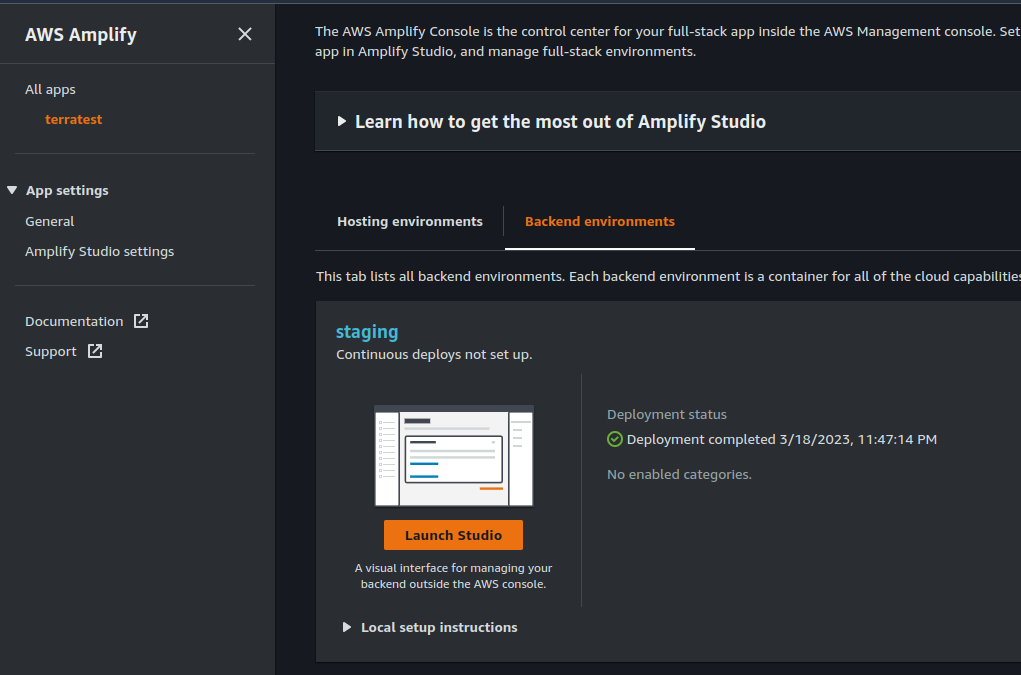 Aws Amplify Create Backend Environment Does Not Work · Issue 501 · Awsaws Sdk · Github