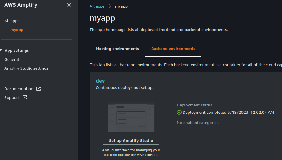 "aws amplify create-backend-environment" does not work · Issue #501 · aws/aws-sdk · GitHub