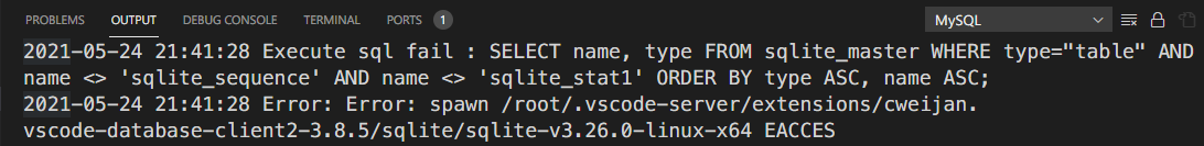 Bug Sqlite Cant Work · Issue 198 · Cweijanvscode Database Client · Github