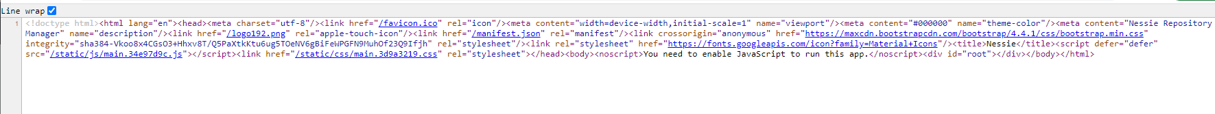 "You need to enable JavaScript to run this app." when doing a curl against Nessie UI · Issue ...