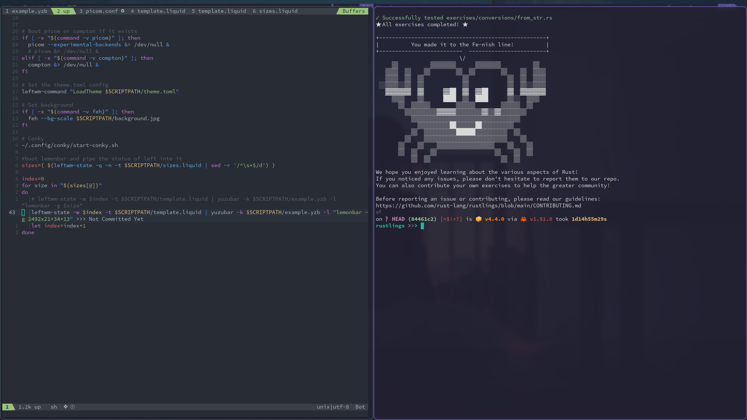 EWW bar compatability · Issue #327 · leftwm/leftwm · GitHub