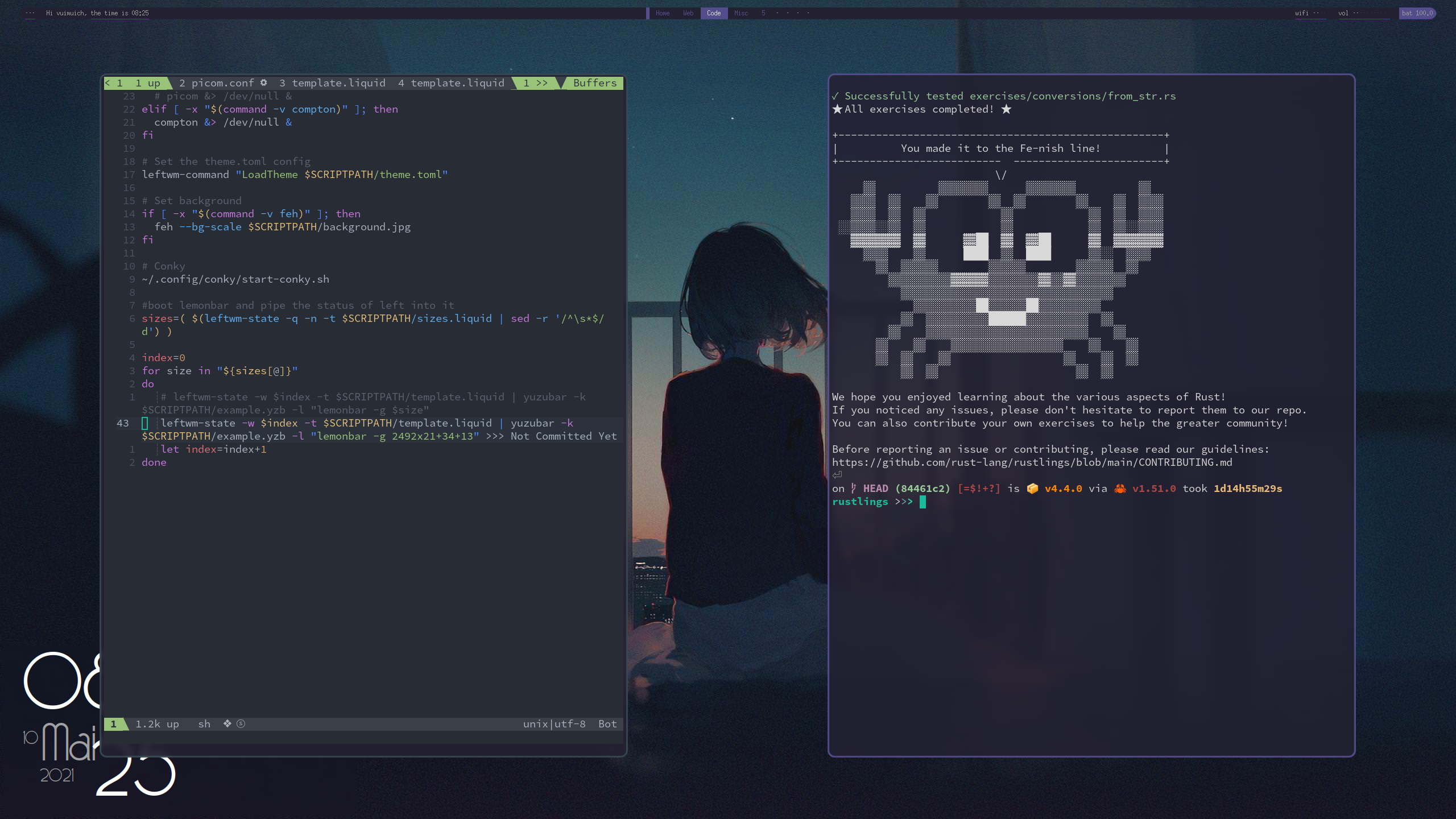 EWW bar compatability · Issue #327 · leftwm/leftwm · GitHub