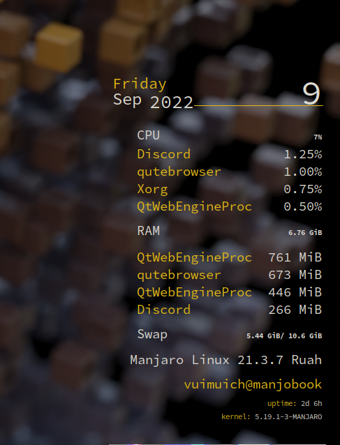 Conky: interesting issue. · Issue #341 · leftwm/leftwm · GitHub