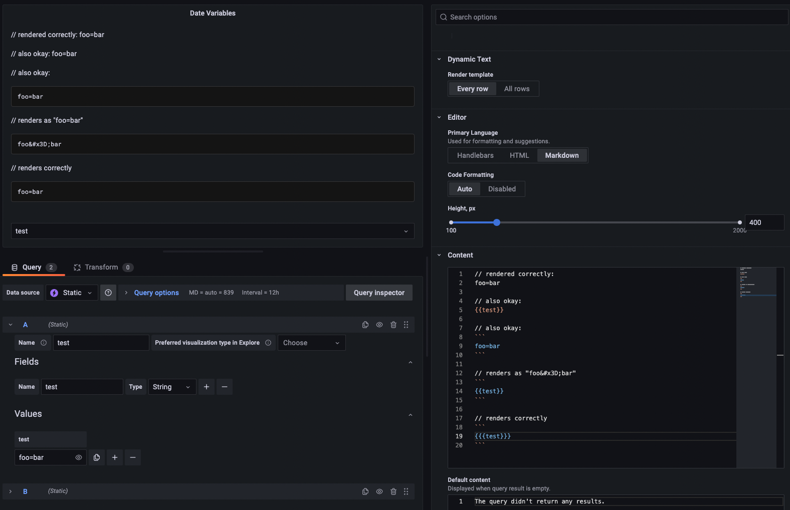 Html conversion bugs in code blocks · Issue #94 · VolkovLabs/business ...