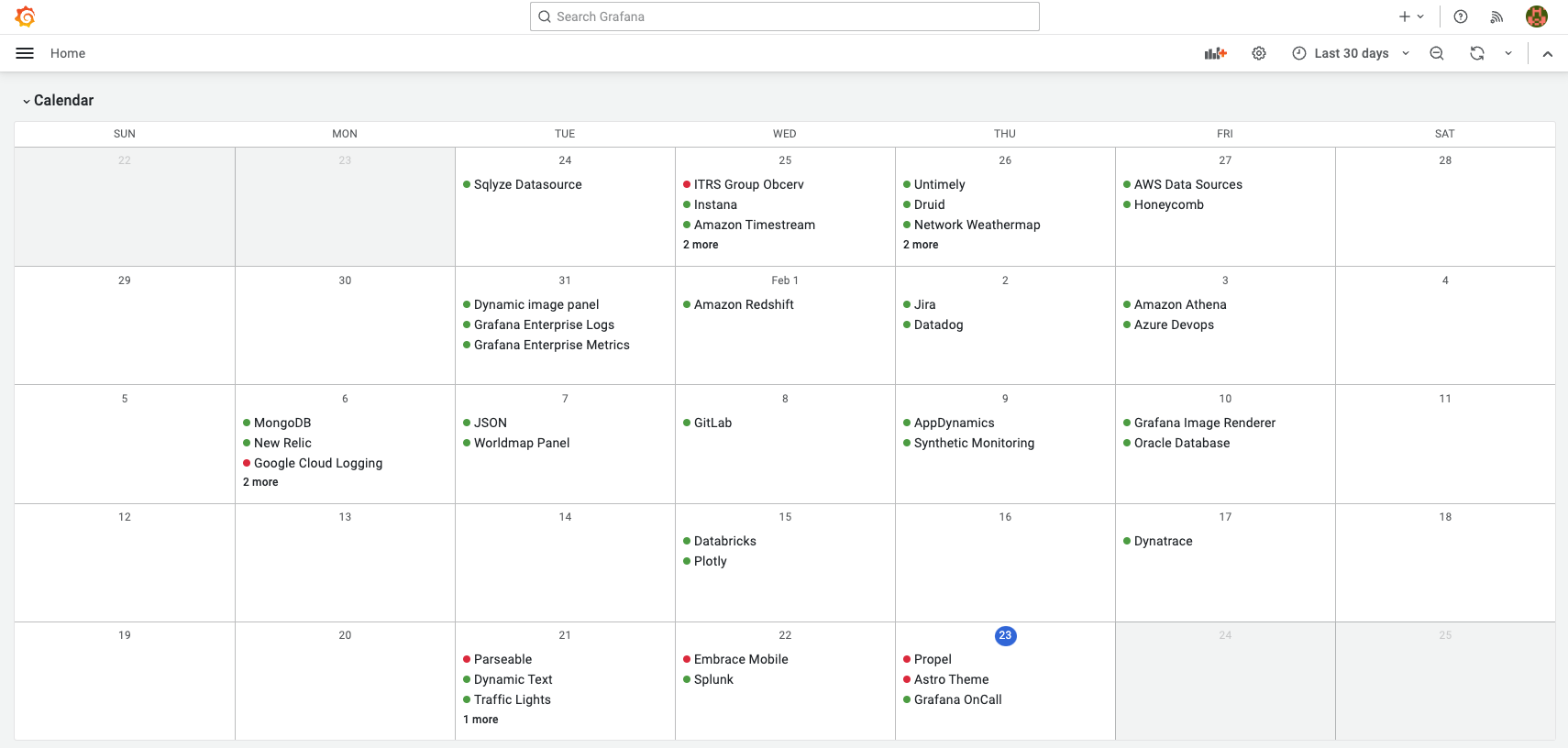 Choose color for different calender queries · Issue #64 · VolkovLabs ...