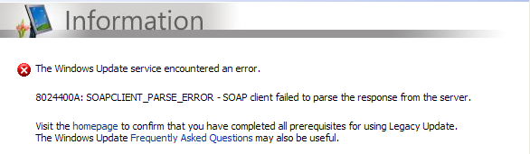 Error 0x8024400a Soapclientparseerror · Issue 20 · Legacyupdatelegacyupdate · Github 2039