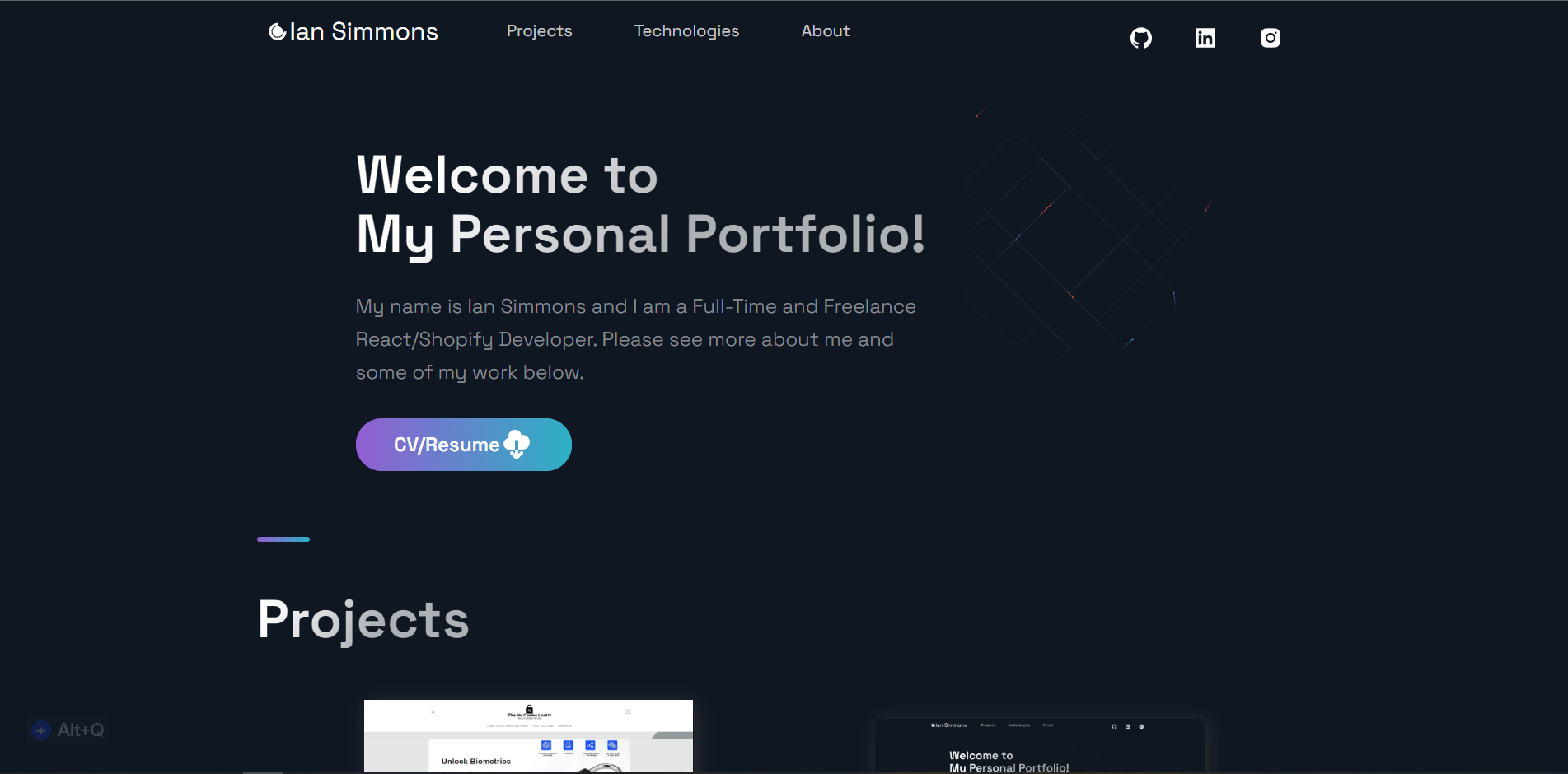 GitHub - ianinho/ReactPortfolio