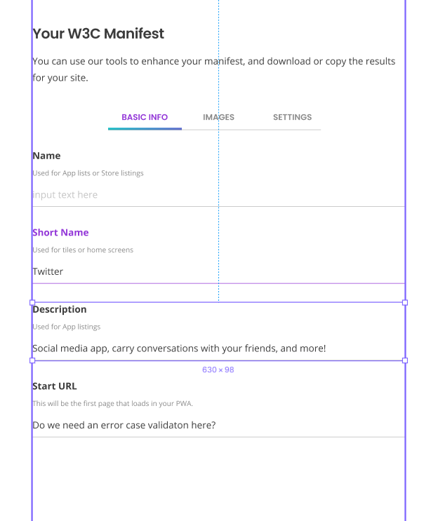 Manifest :: Description box is offset [64] · Issue #526 · pwa-builder ...