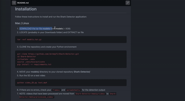 GitHub - JeremyFJ/Shark-Detector: Shark classification model