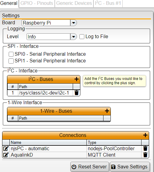 REM Chem Controller with iAqualink RS-6 · tagyoureit nodejs ...