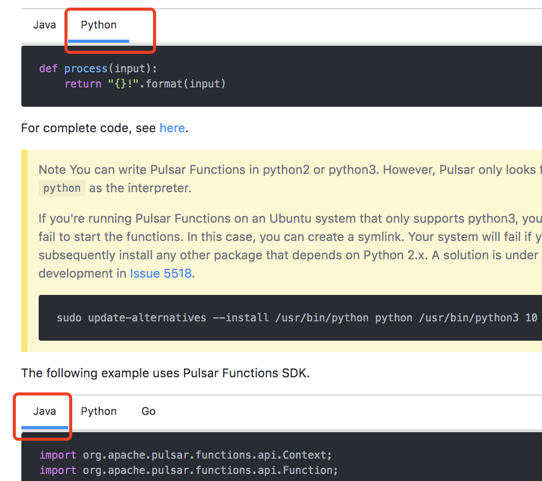 [website] Improve the user experience in switch tab · Issue #10282 · apache/pulsar · GitHub
