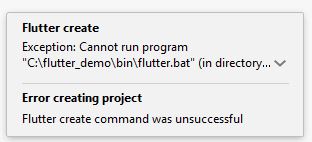 Flutter crashes while creating new app on creating process 2 · Issue #31192 · flutter/flutter ...