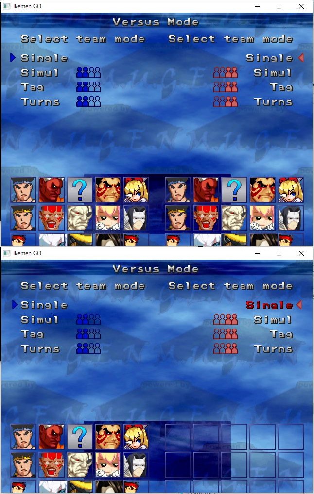 2P side portrait is not displayed on double select screen · Issue #48 · ikemen-engine/Ikemen-GO ...