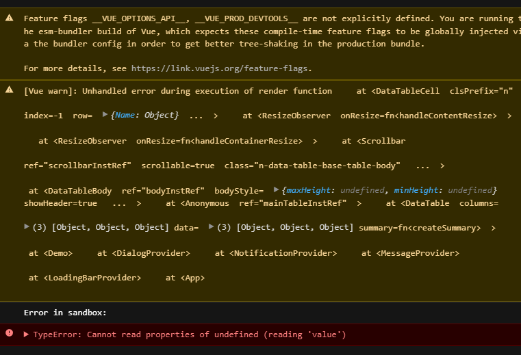 DataTable Summary value in undefined · Issue #4684 · tusen-ai/naive-ui · GitHub