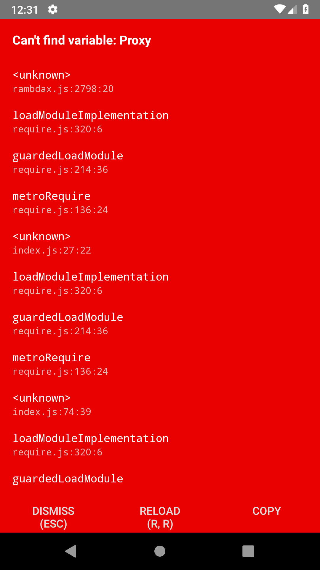 Can't find variable: Proxy · Issue #333 · Nozbe/WatermelonDB · GitHub