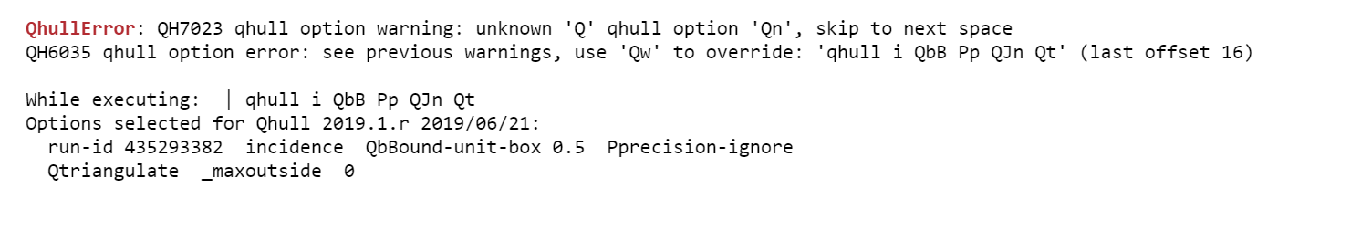 Qhull error · Issue #1012 · mikedh/trimesh · GitHub