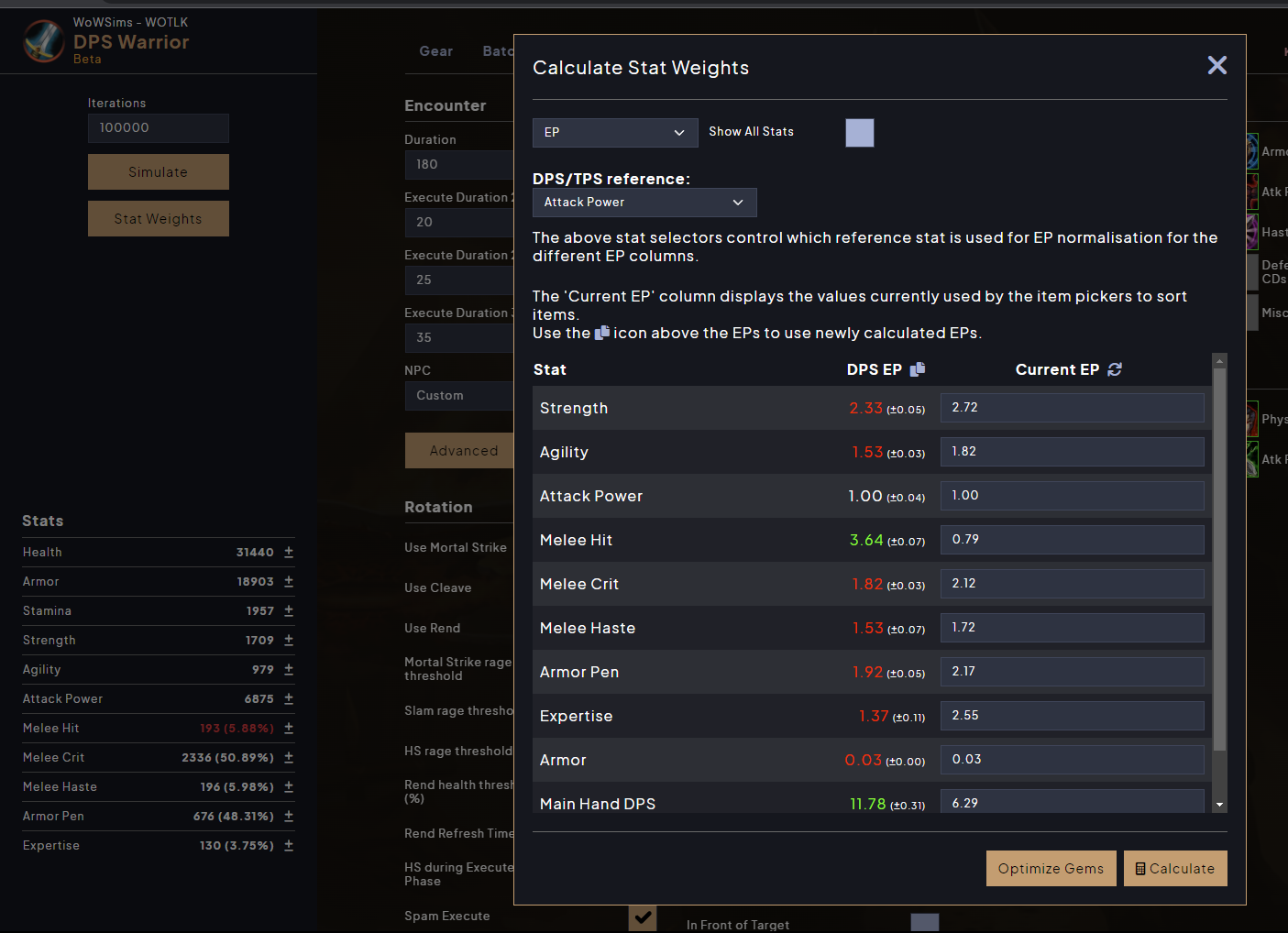Unexpected value for Arms Warrior Strength weight · Issue #3154 · wowsims/wotlk · GitHub