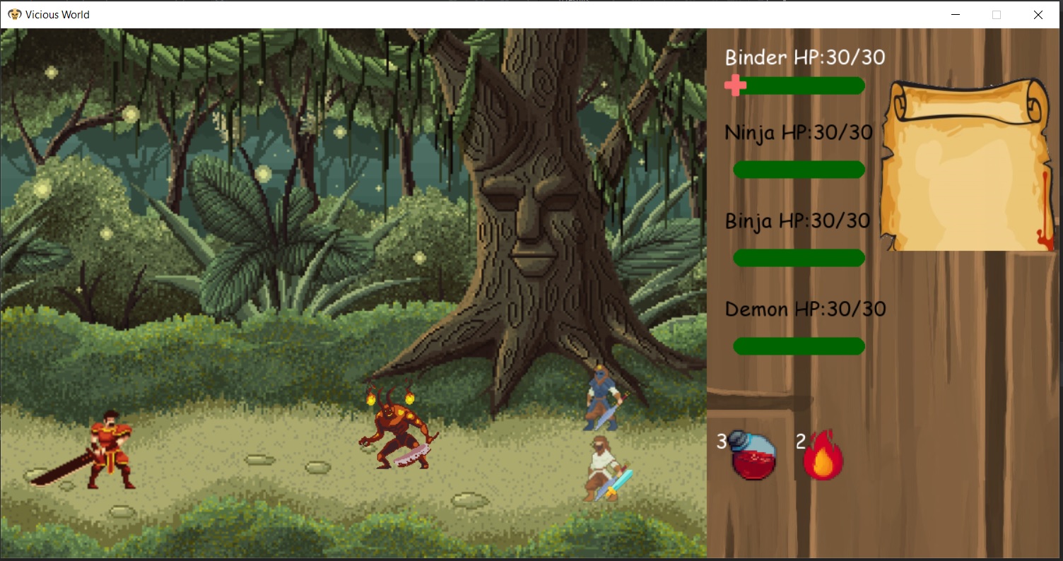 GitHub - ht21992/Vicious-World---Pygame: a RPG game using Python