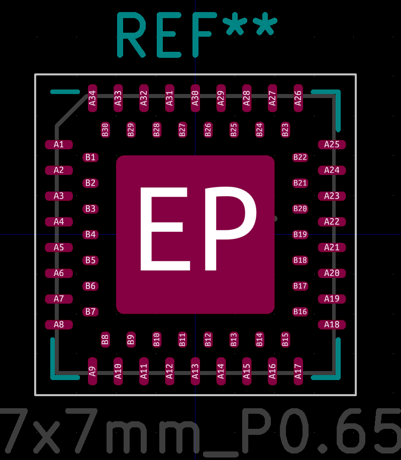 Add 44- and 64-pin dual row QFN (!990) · Merge requests · KiCad / KiCad ...