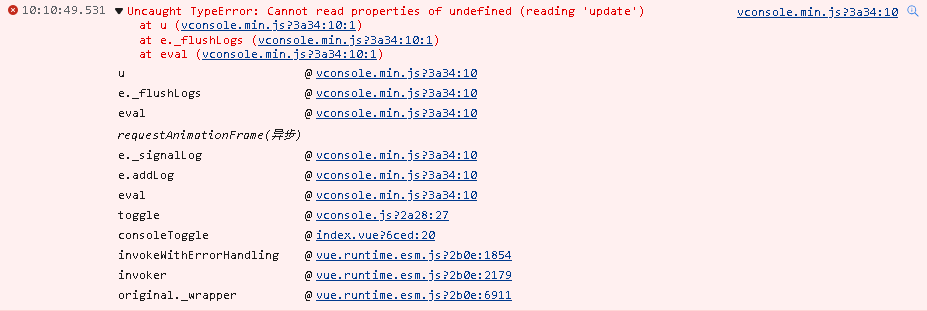Throw Uncaught TypeError when vConsole.destroy() · Issue #587 · Tencent/vConsole · GitHub
