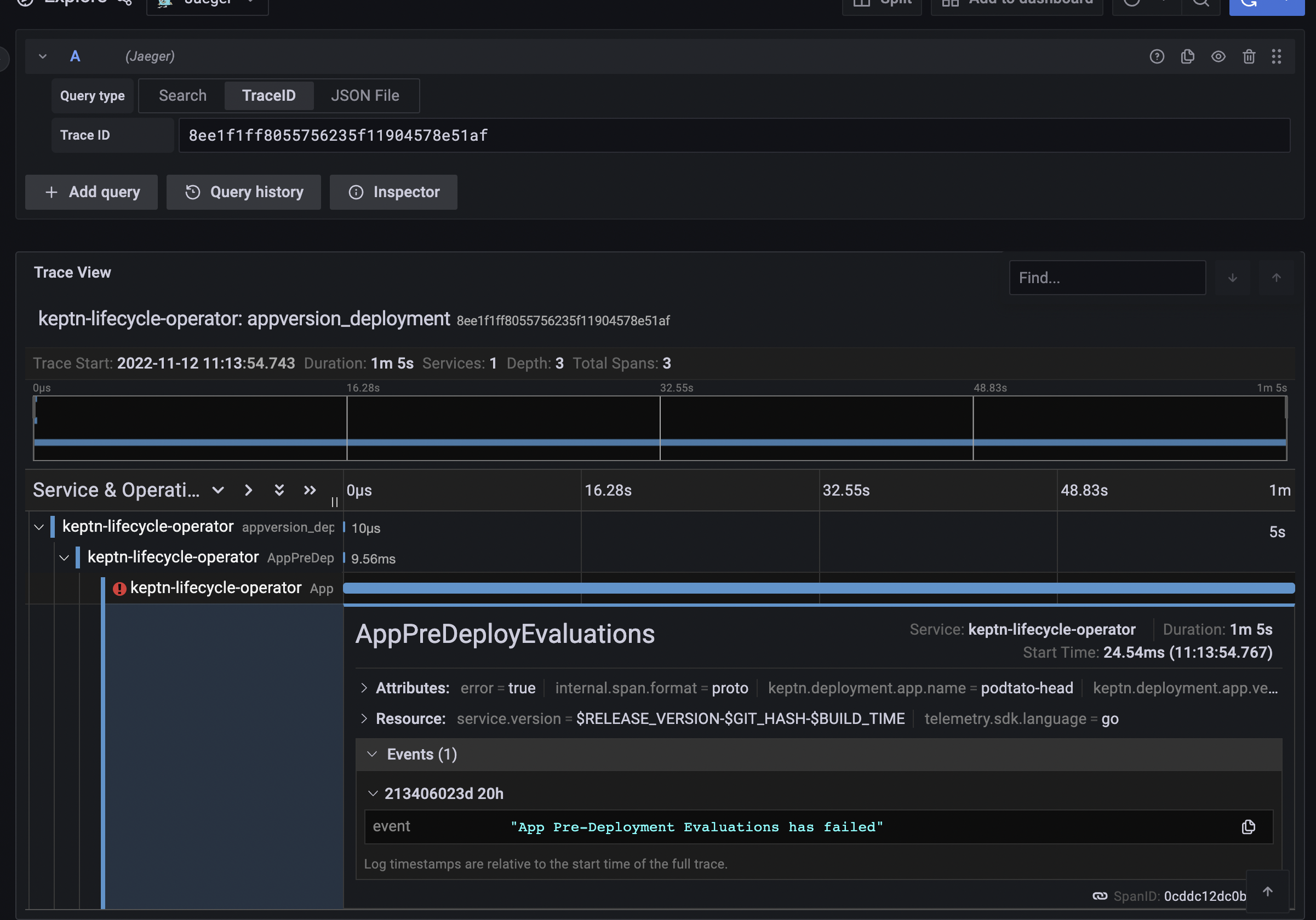 Pass Details On Why Evaluations Or Tasks Fail · Issue 396 · Keptn