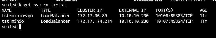 [MinIO] Both ingress are using the same service · Issue #1919 ...