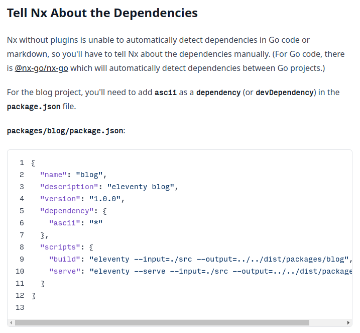 View the Project Graph does not show dependency from blog to ascii · Issue #10036 · nrwl/nx · GitHub