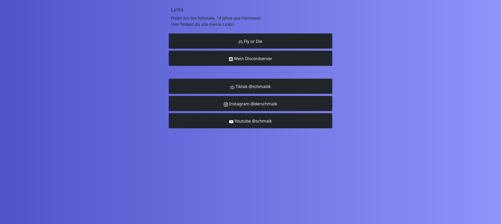 GitHub - aikozim/old-linktree-alternative: My (old) selfwritten alternative to linktree