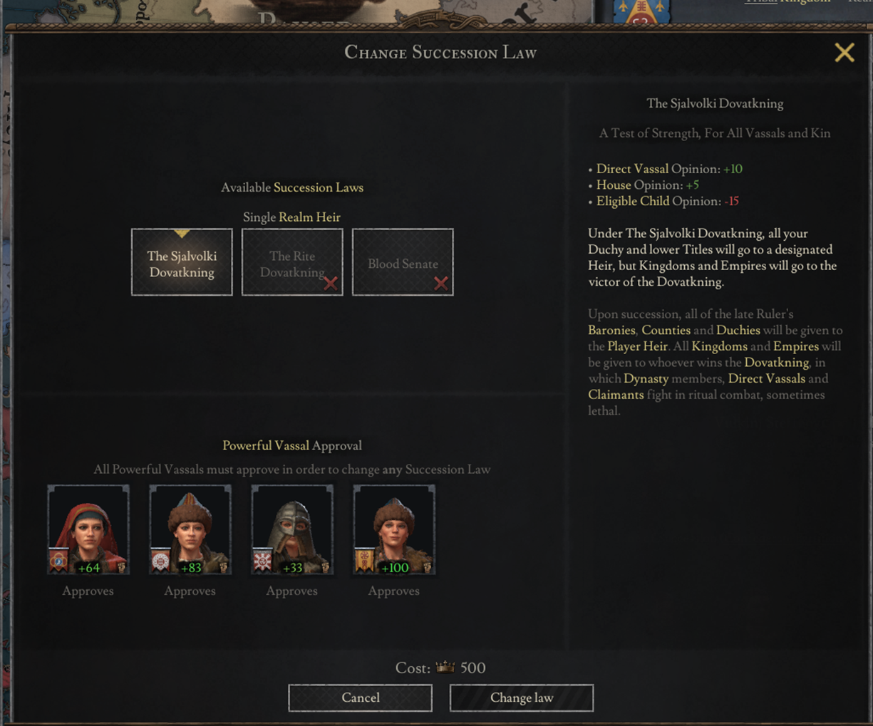 Double Elective Succession Laws · Issue #419 · ThePinkPanzer/Godherja-Github-Version · GitHub