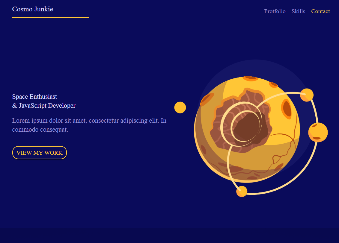 GitHub - FocusThen/Space-Portfolio-Template: Portfolio, Template, Space ...