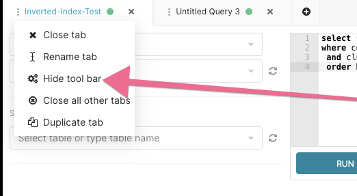 Hide tool Bar for SQLLab Tab broken 1.0 · Issue #12900 · apache/superset · GitHub