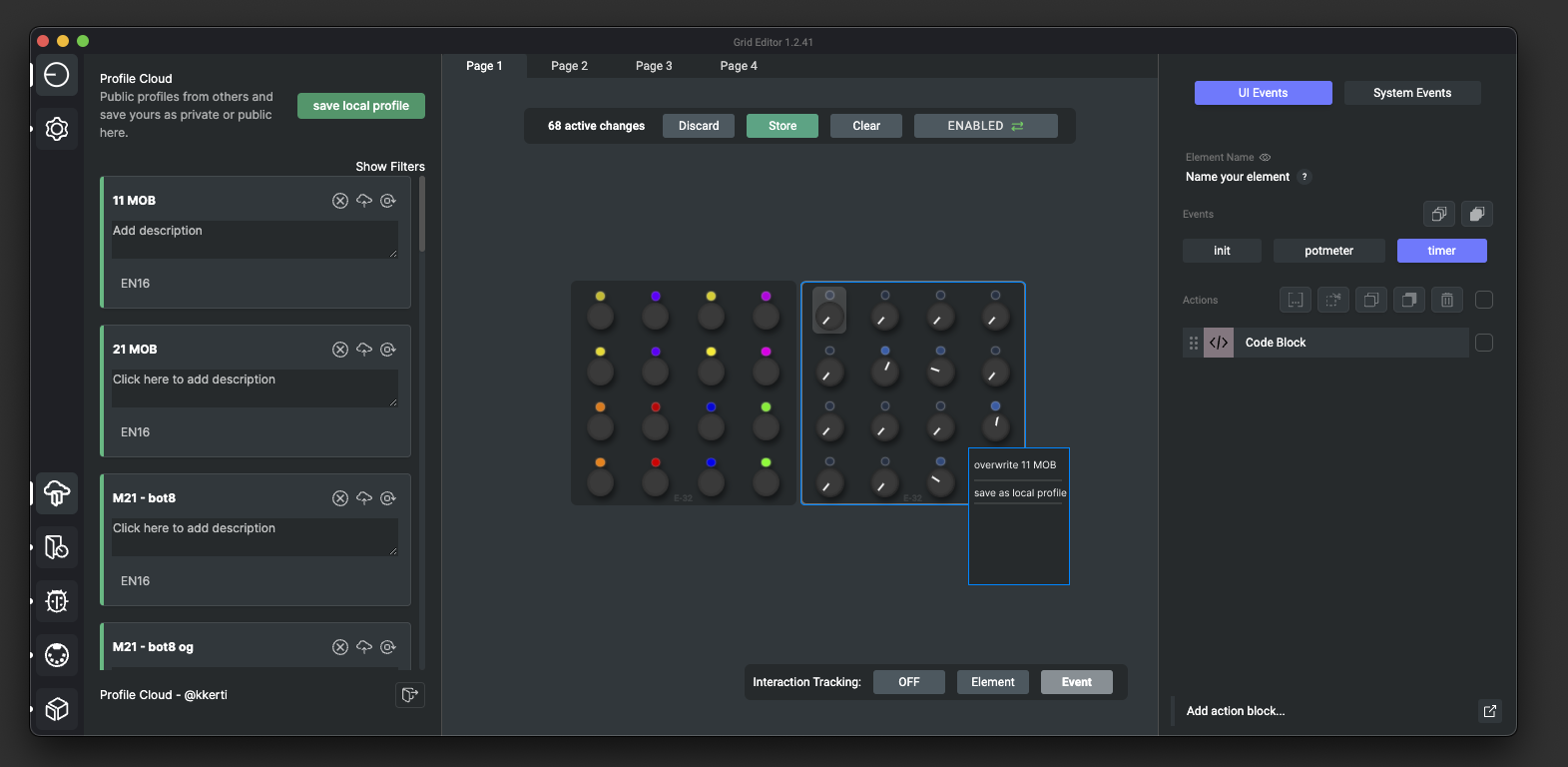 Profile Cloud: what is overwritten, from what source? · Issue #393 · intechstudio/grid-editor ...